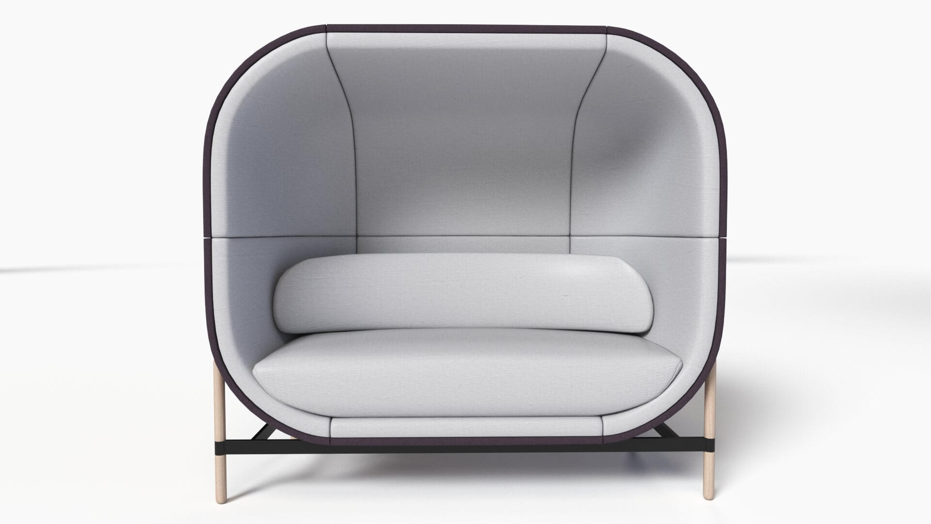 Capsule Sofa - 3D Model by 3dxin