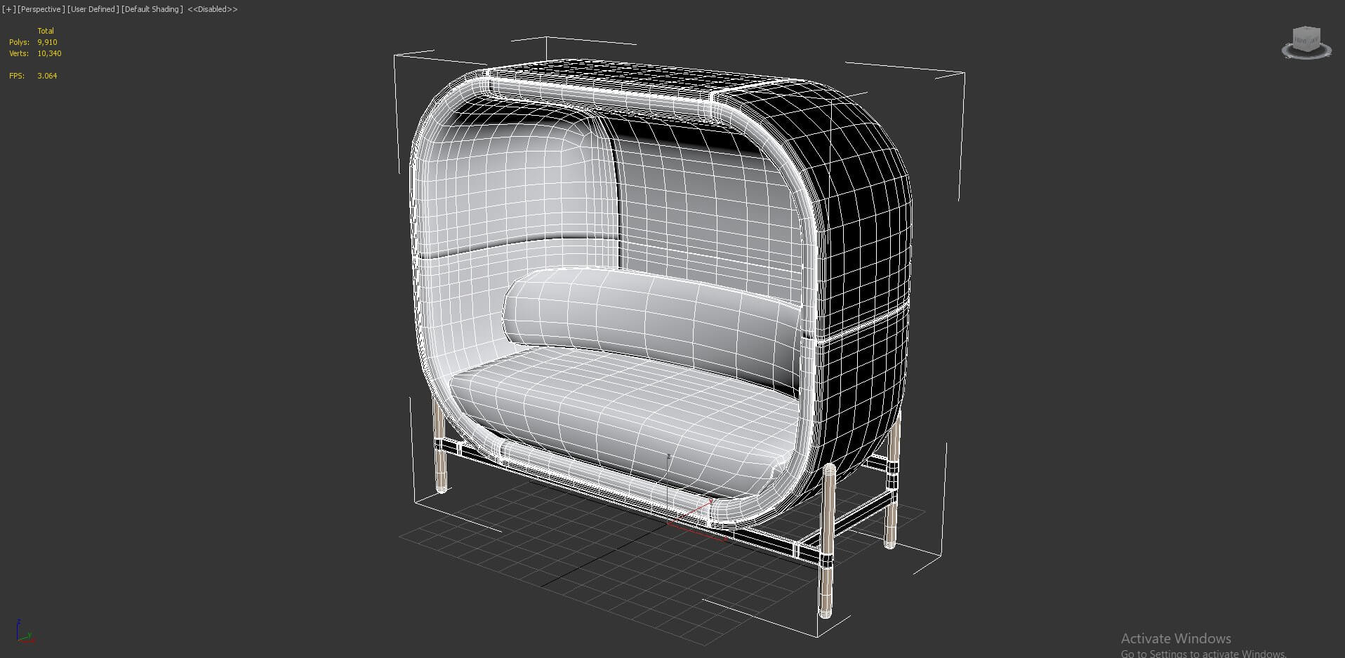 Capsule Sofa - 3D Model by 3dxin