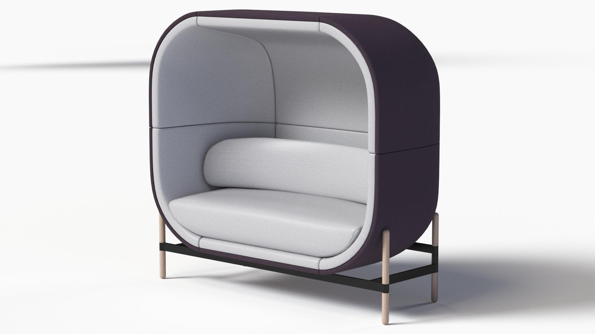 Capsule Sofa - 3D Model by 3dxin