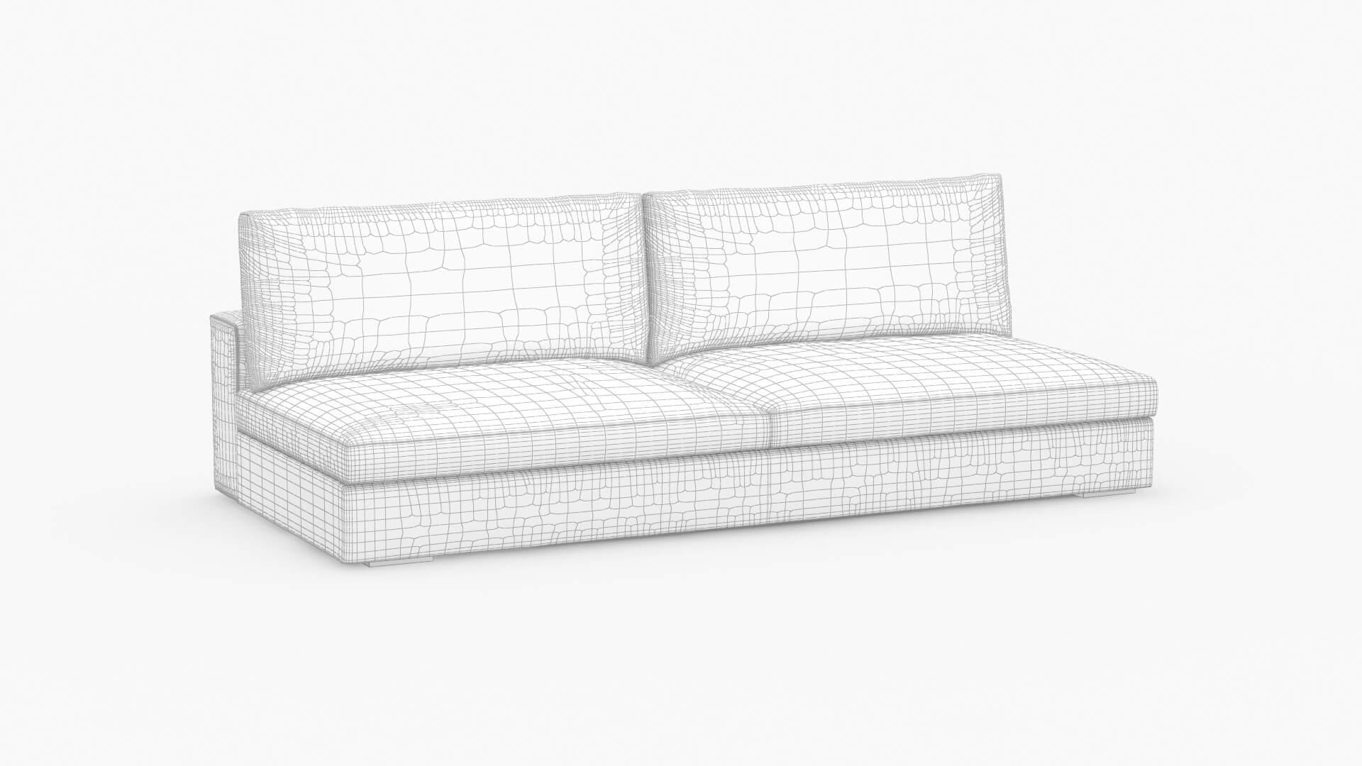 Clarence Sofa Moduler Part 03 - 3D Model by 3dxin