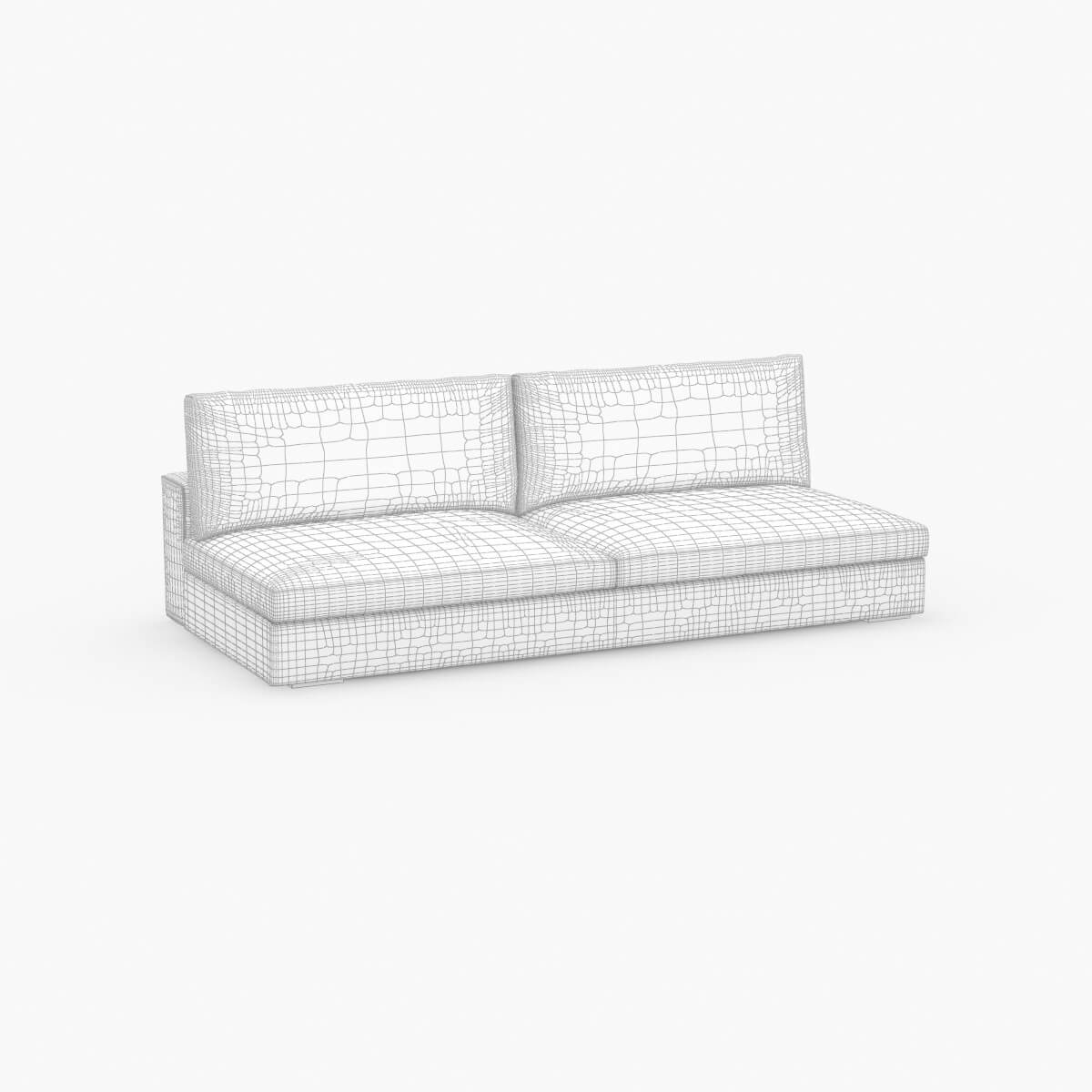 Clarence Sofa Moduler Part 03 - 3D Model by 3dxin