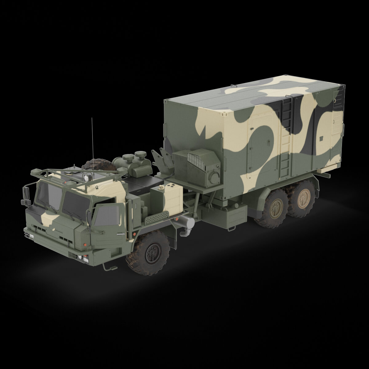 Command and Control Vehicle 50K6 Vityaz Camo - 3D Model by 3dxin