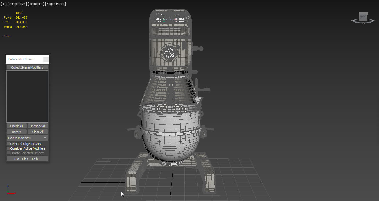 Commercial Planetary Floor Mixer Globe SP40 - 3D Model by 3dxin
