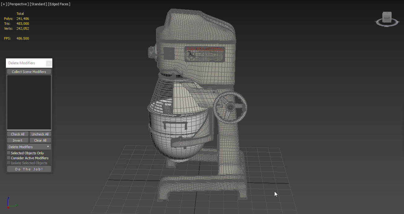 Commercial Planetary Floor Mixer Globe SP40 - 3D Model by 3dxin
