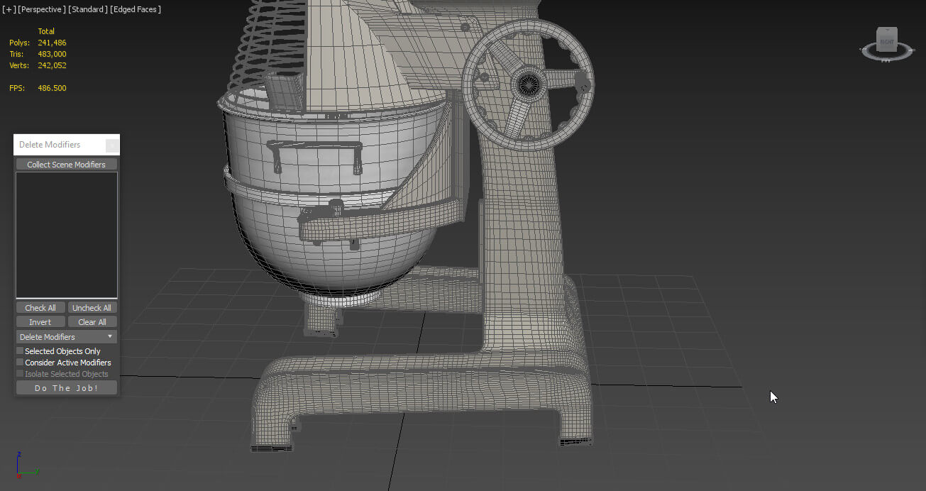 Commercial Planetary Floor Mixer Globe SP40 - 3D Model by 3dxin