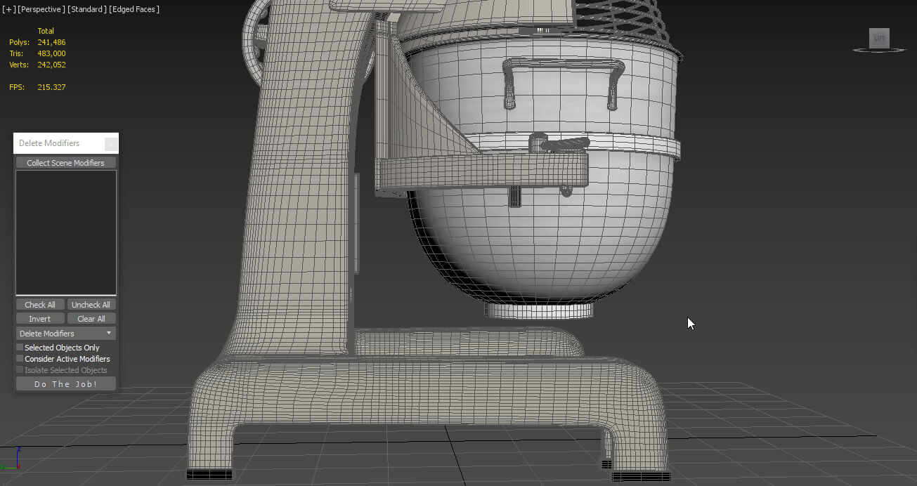 Commercial Planetary Floor Mixer Globe SP40 - 3D Model by 3dxin