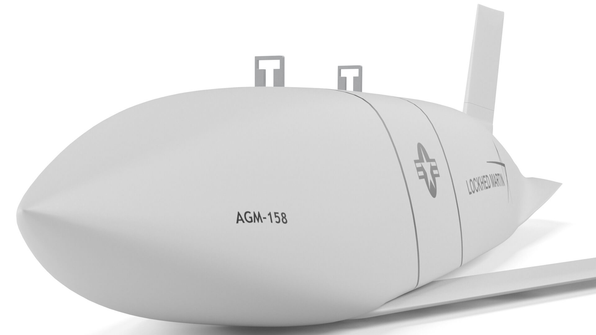 Cruise Missile AGM-158 JASSM 3D Model by 3dxin