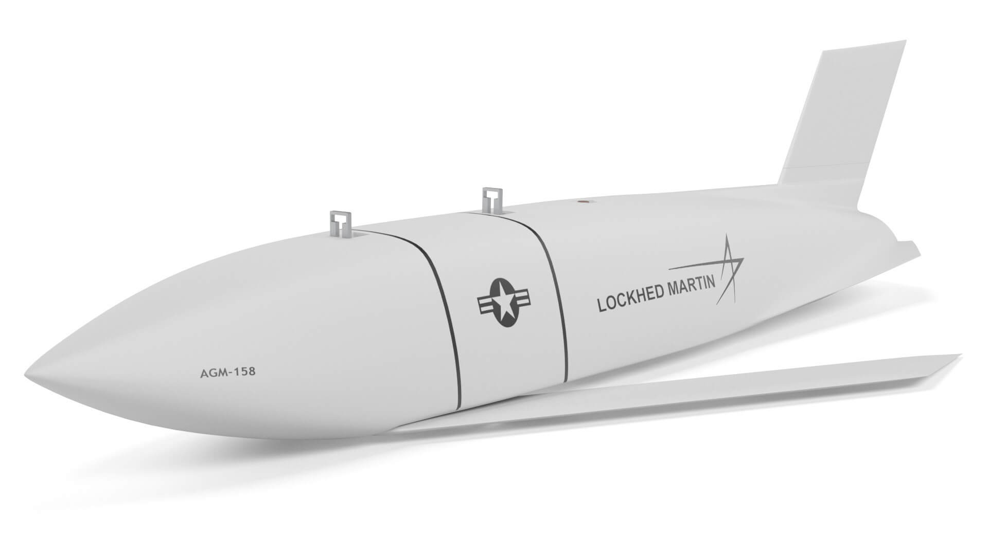 Cruise Missile AGM-158 JASSM 3D Model by 3dxin