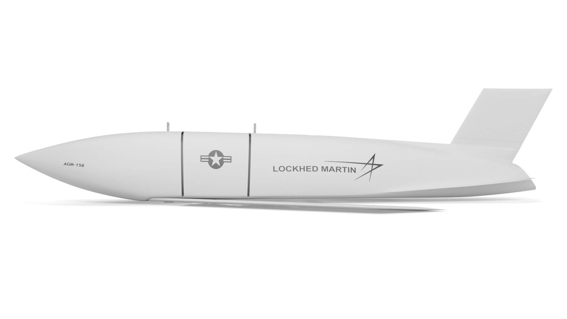 Cruise Missile AGM-158 JASSM 3D Model by 3dxin