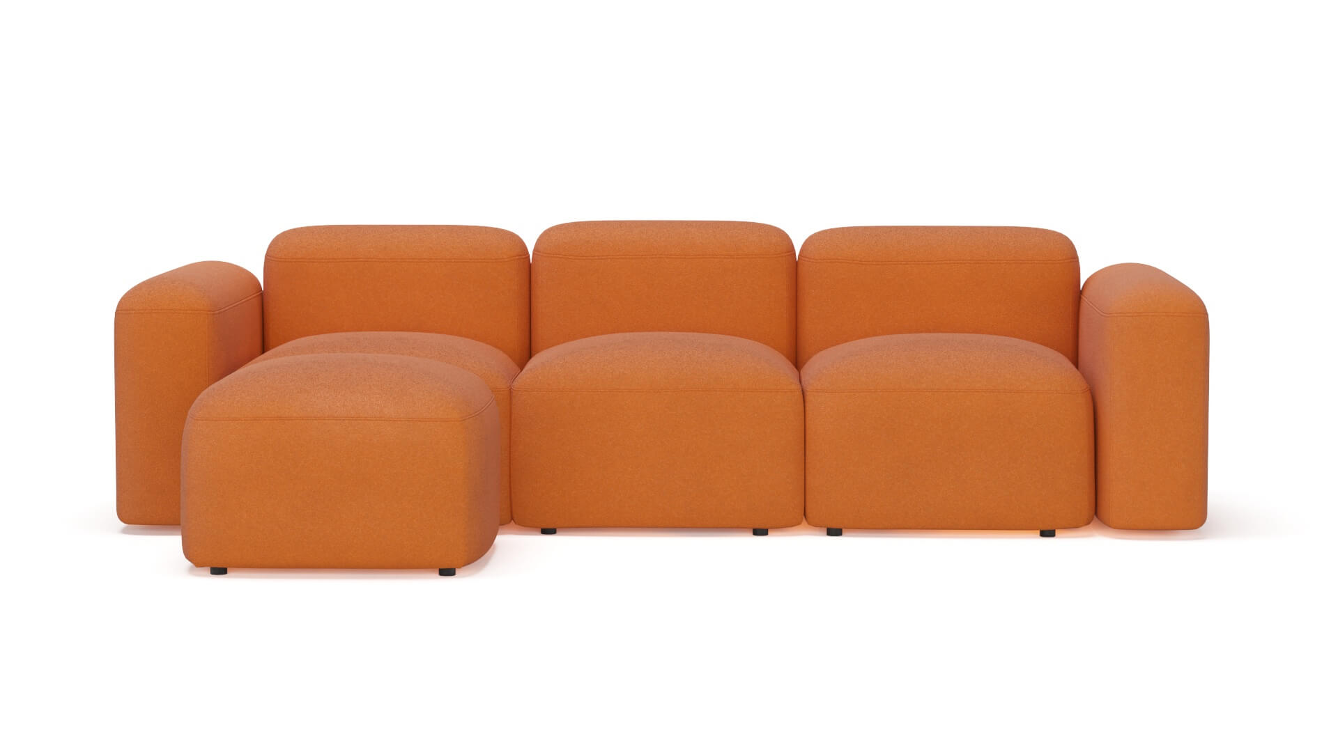 Dloett L Shape Modular Sectional Sofa - 3D Model by 3dxin