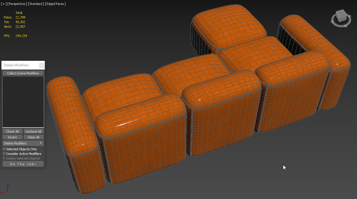 Dloett L Shape Modular Sectional Sofa - 3D Model by 3dxin