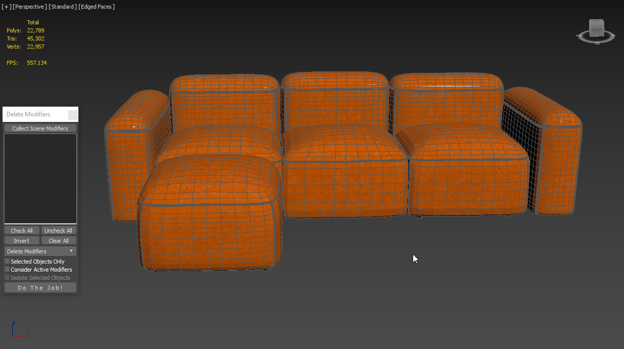 Dloett L Shape Modular Sectional Sofa - 3D Model by 3dxin