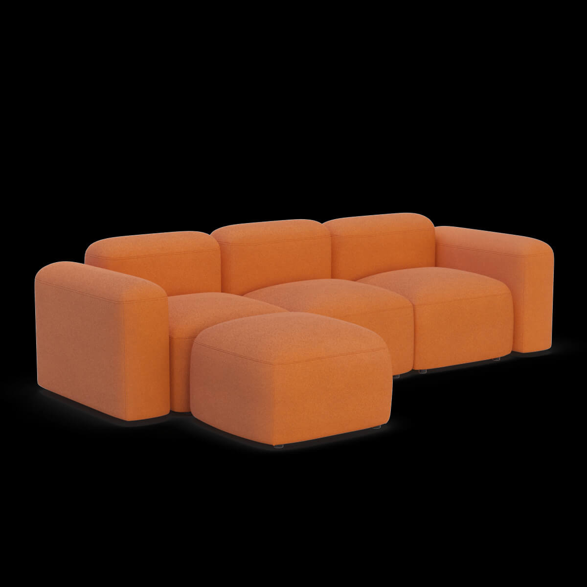 Dloett L Shape Modular Sectional Sofa - 3D Model by 3dxin