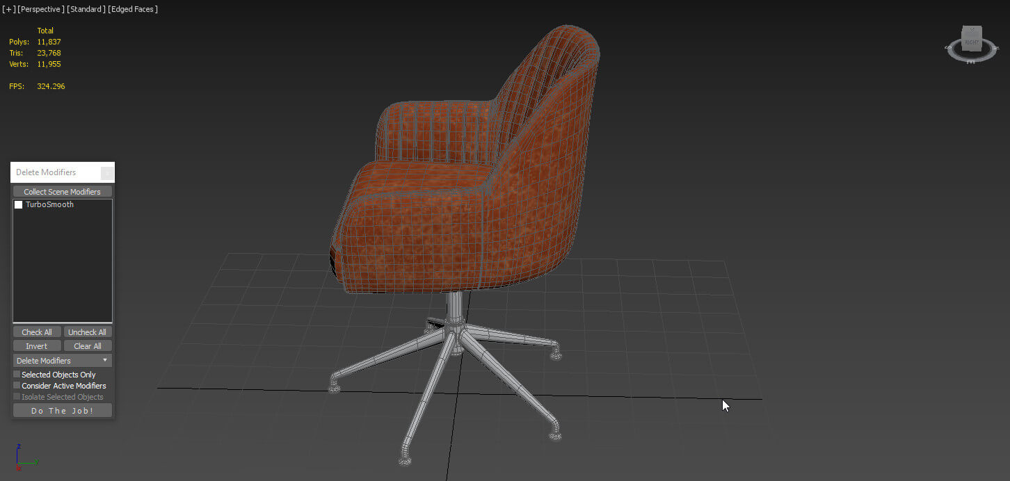 Donisi Leather Swivel Office Chair - 3D Model by 3dxin
