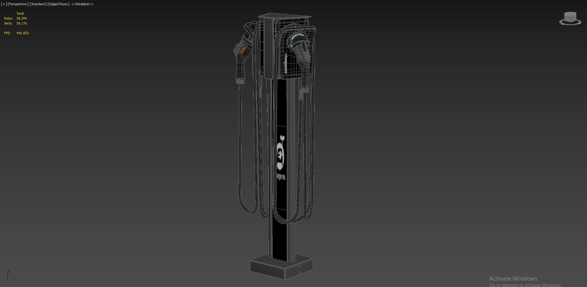 Electric Vehicle Chargepoint Part 02 - 3D Model by 3dxin
