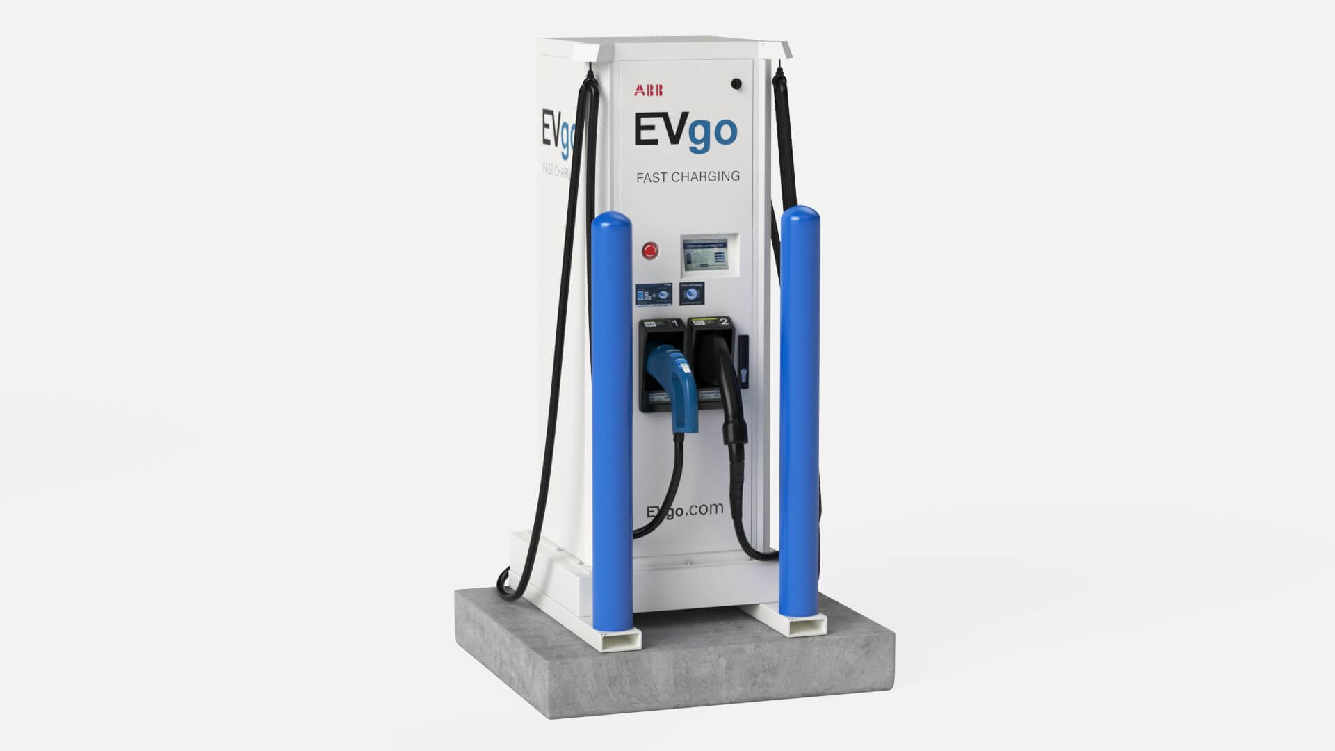 Electric Vehicle Charging Station EV GO 5 - 3D Model by 3dxin
