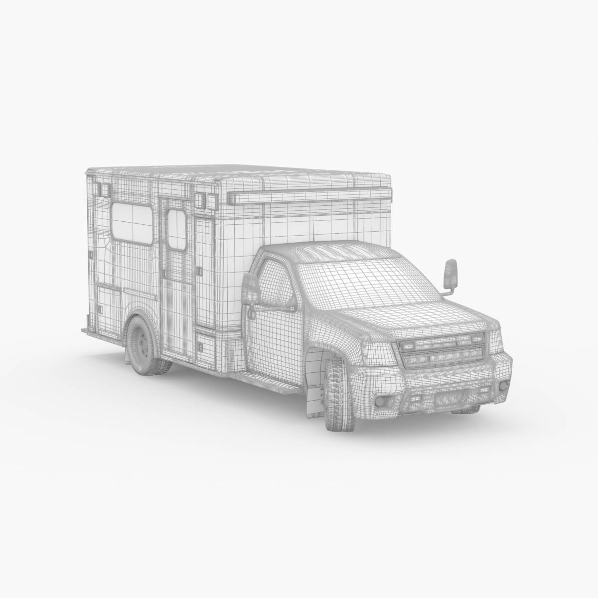 Emergency Ambulance Truck 2In 1 - 3D Model by 3dxin