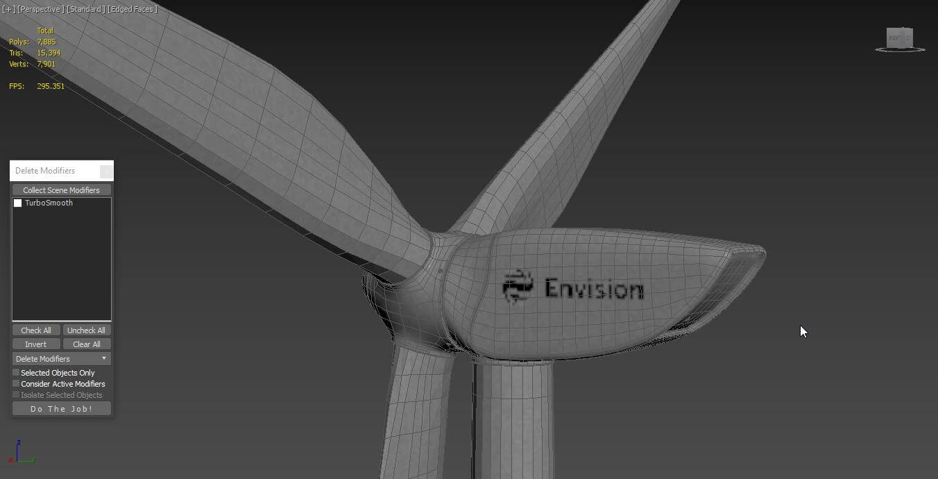 Envision 2-X Mw Platform Wind Turbine 3D Model by 3dxin
