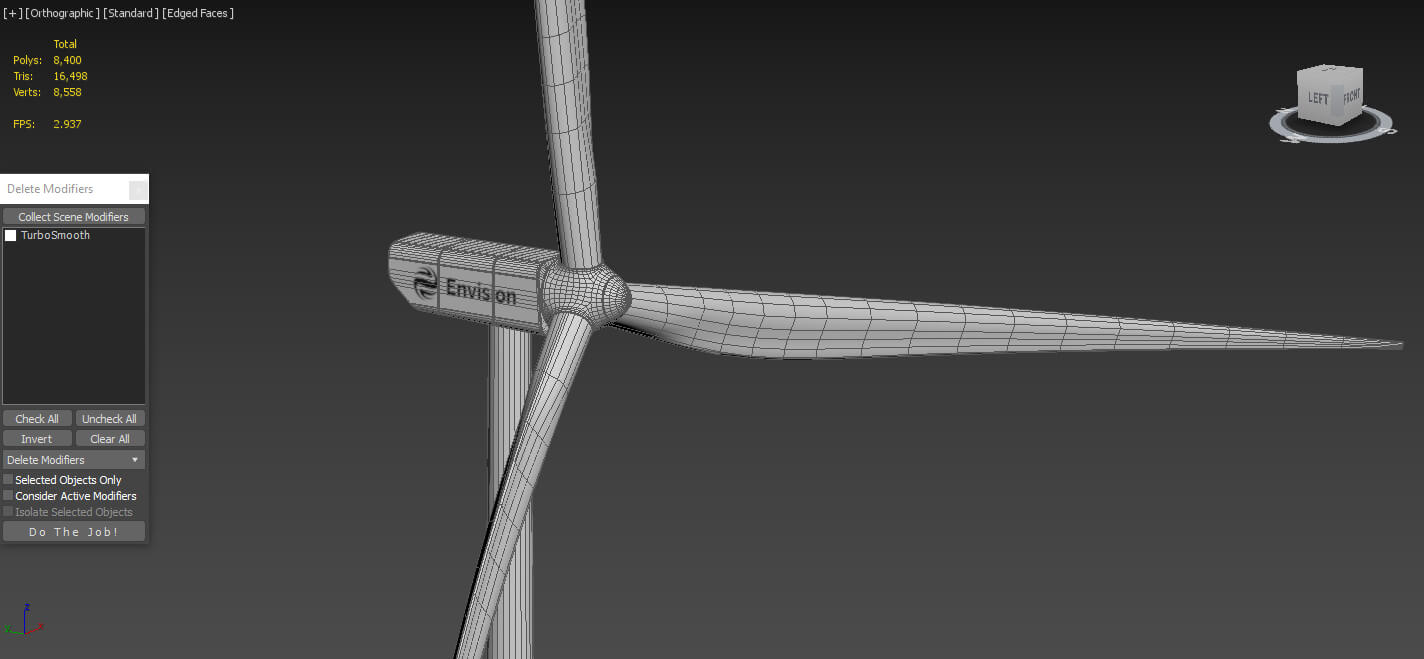 Envision 6-X Mw Platform Wind Turbine 3D Model by 3dxin