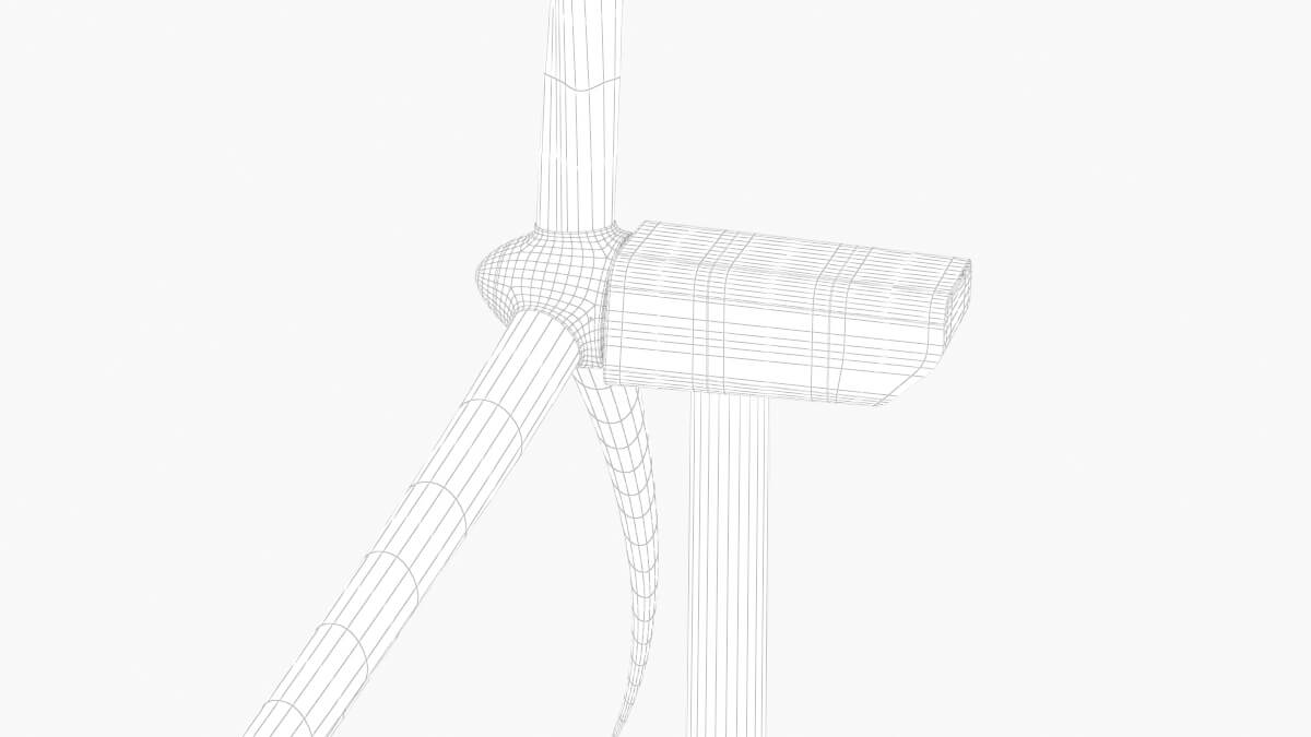 Envision 6-X Mw Platform Wind Turbine 3D Model by 3dxin