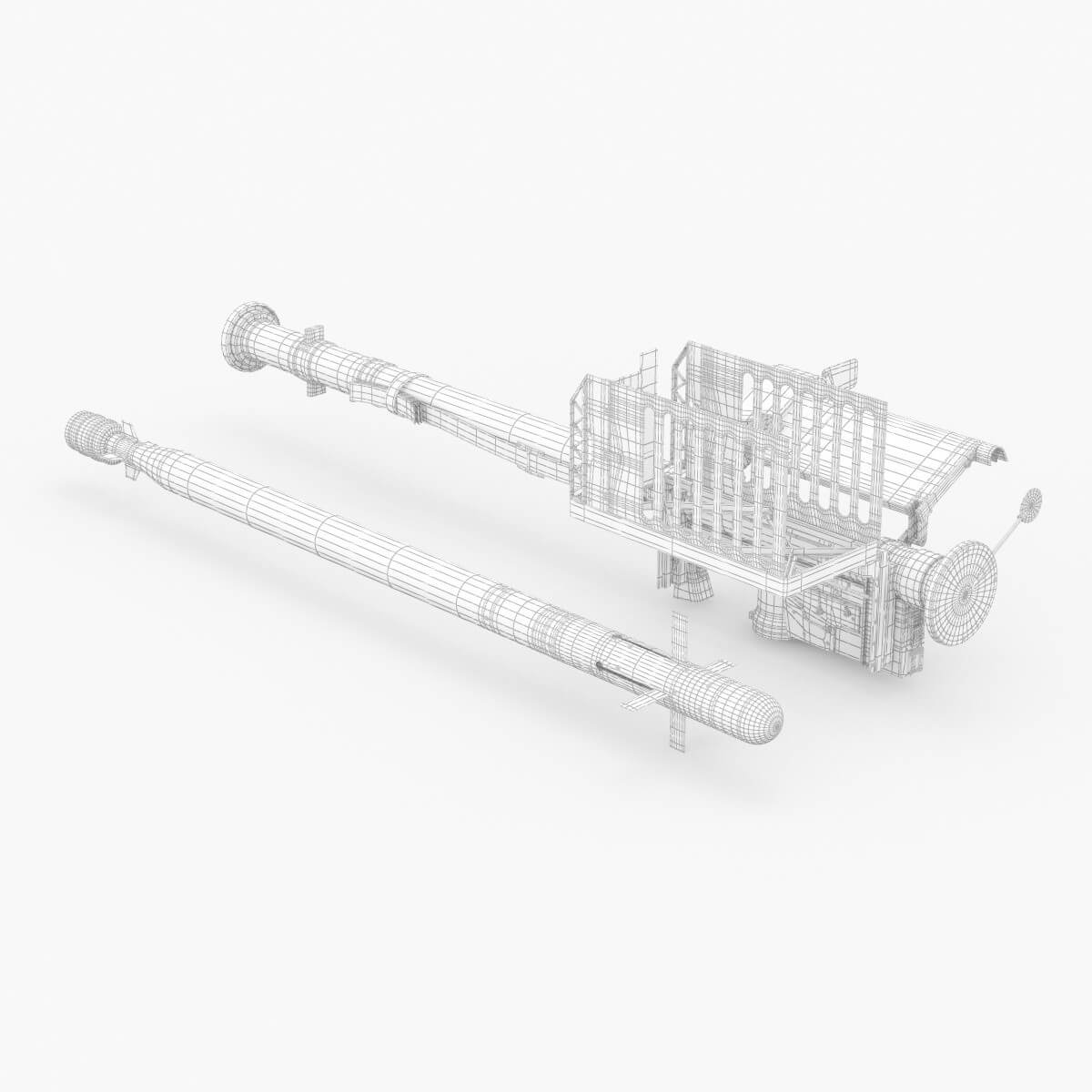 FIM 92 Stinger Missile With Launcher - 3D Model by 3dxin