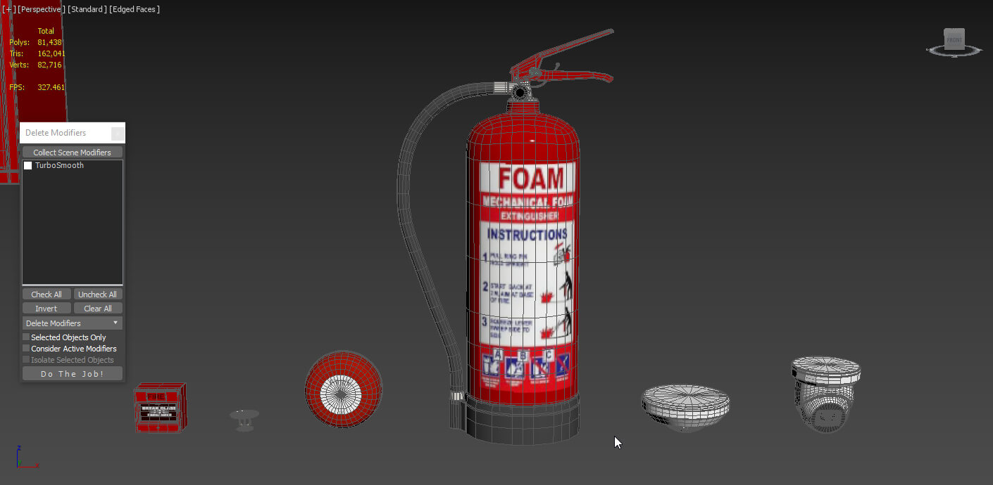Fire Fighting System and Security System - 3D Model by 3dxin