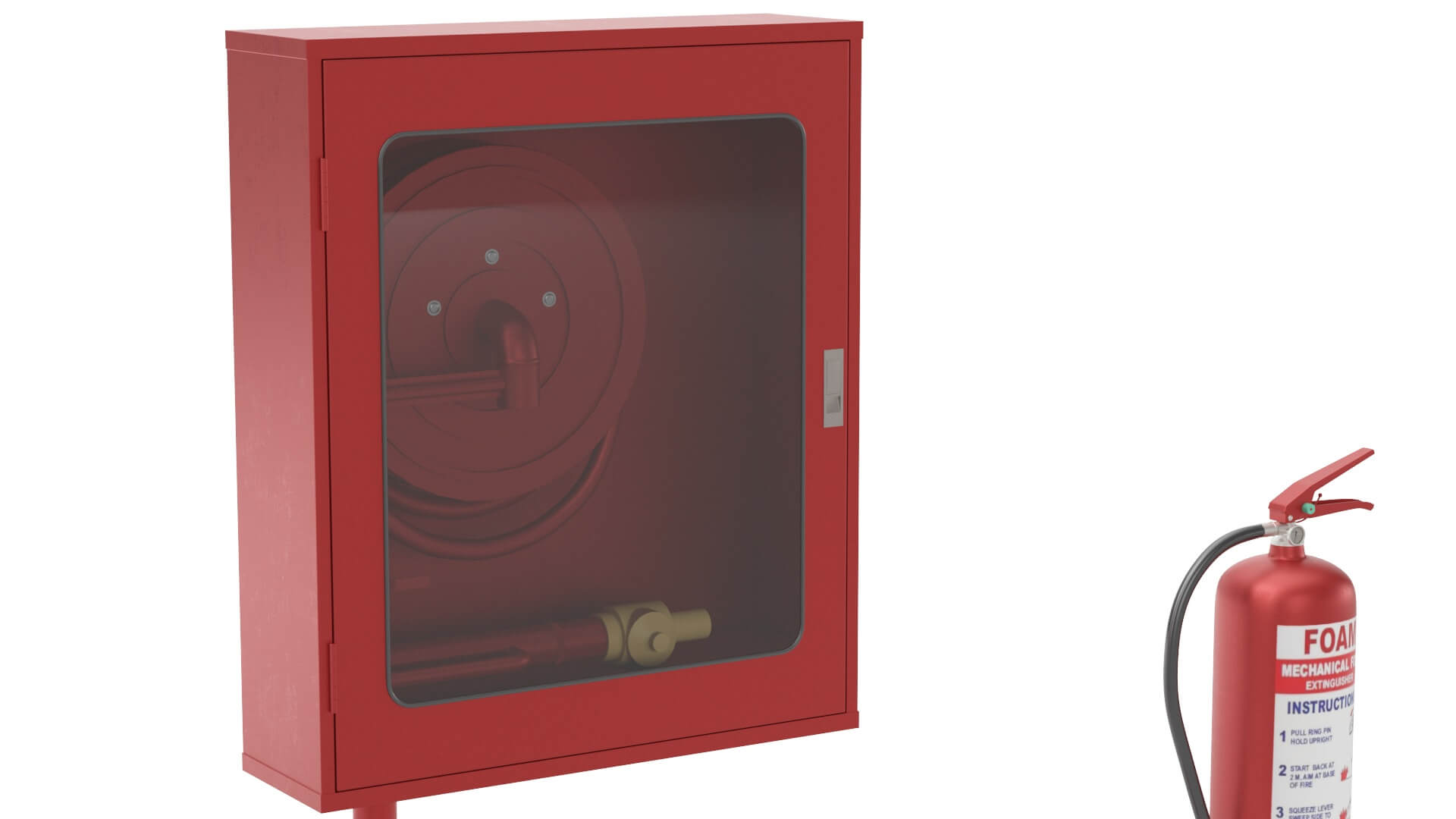 Fire Fighting System and Security System - 3D Model by 3dxin