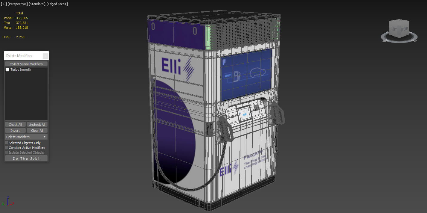 Flexpole The Flexible Fast EV Charging Station by Elli - 3D Model by 3dxin