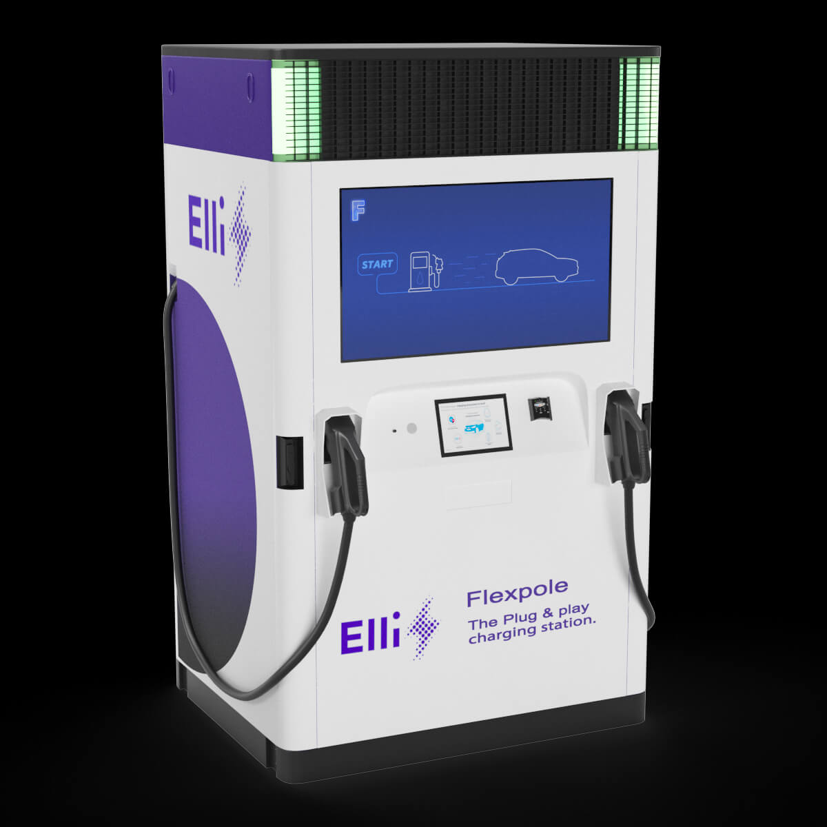 Flexpole The Flexible Fast EV Charging Station by Elli - 3D Model by 3dxin