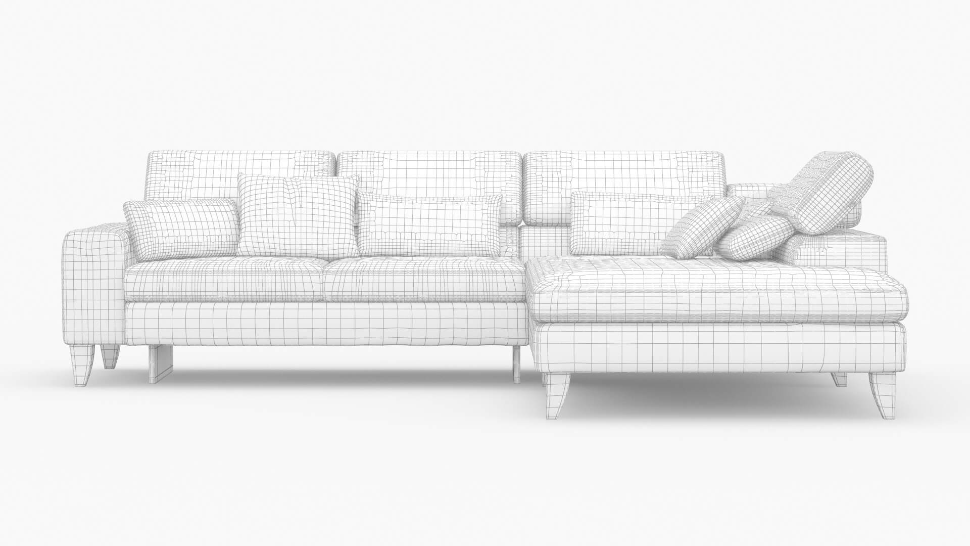 Gallery M Corner Sectional Sofa Felicia - 3D Model by 3dxin