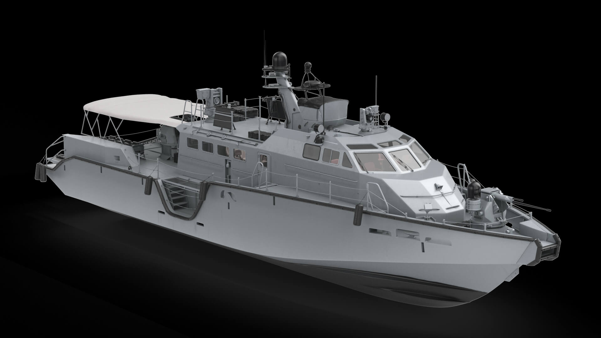 Coastal Command Patrol Boat 3D Model 3D Render by 3dxin