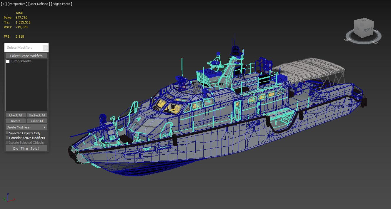 Coastal Command Patrol Boat 3D Model 3D Render by 3dxin