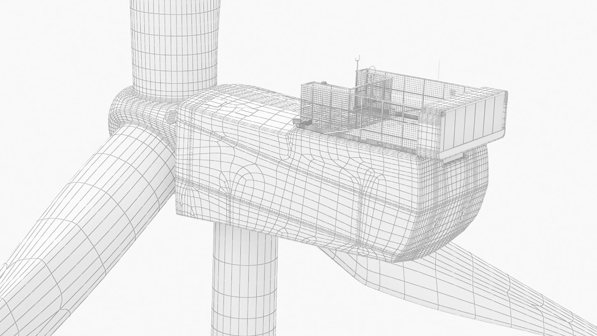 Wind Turbine Offshore MW Windmill 3D Render, Digital Art by 3dxin