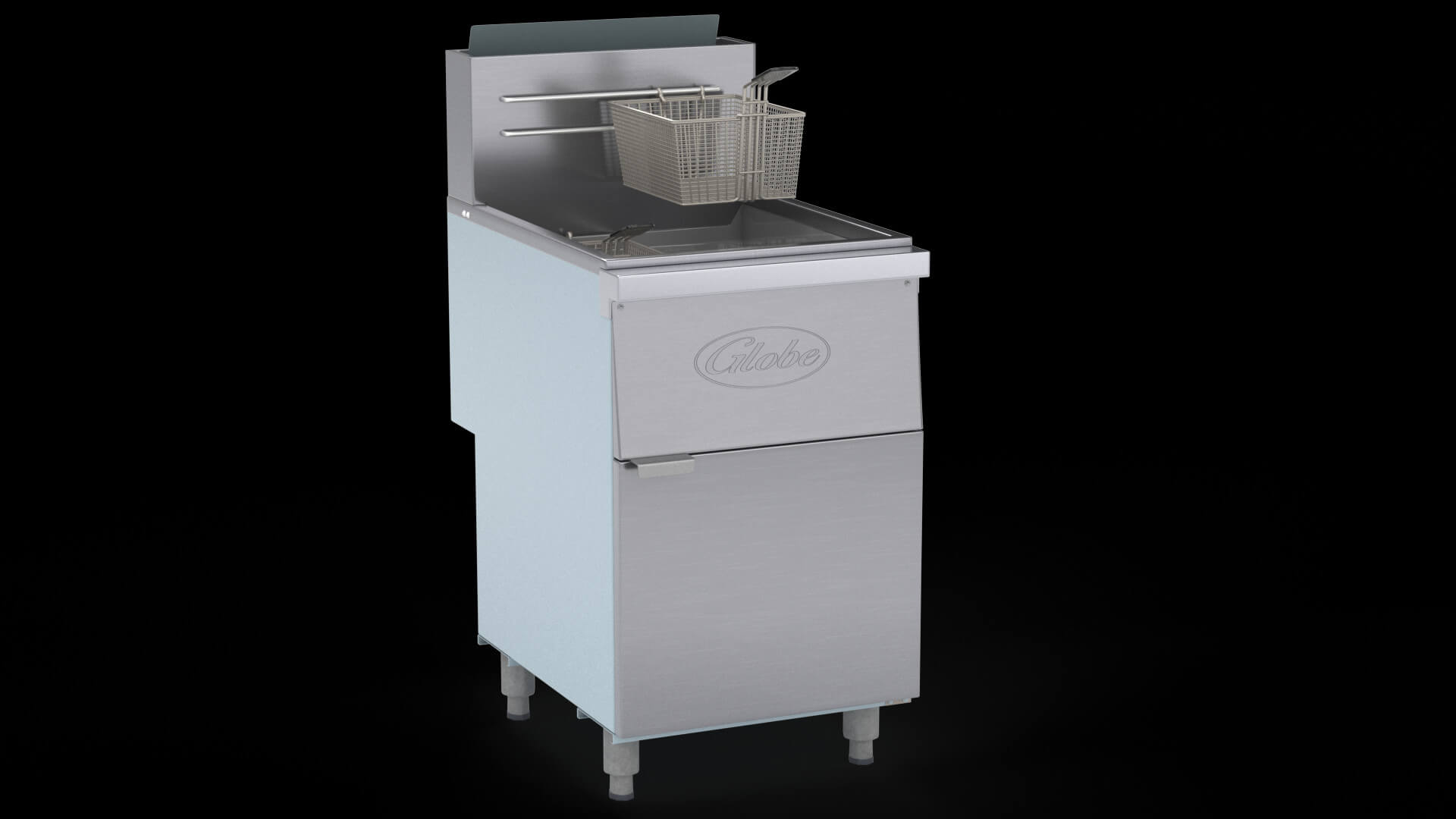 Globe Floor Fryers Gff80G Commercial Deep Fryer - 3D Model by 3dxin