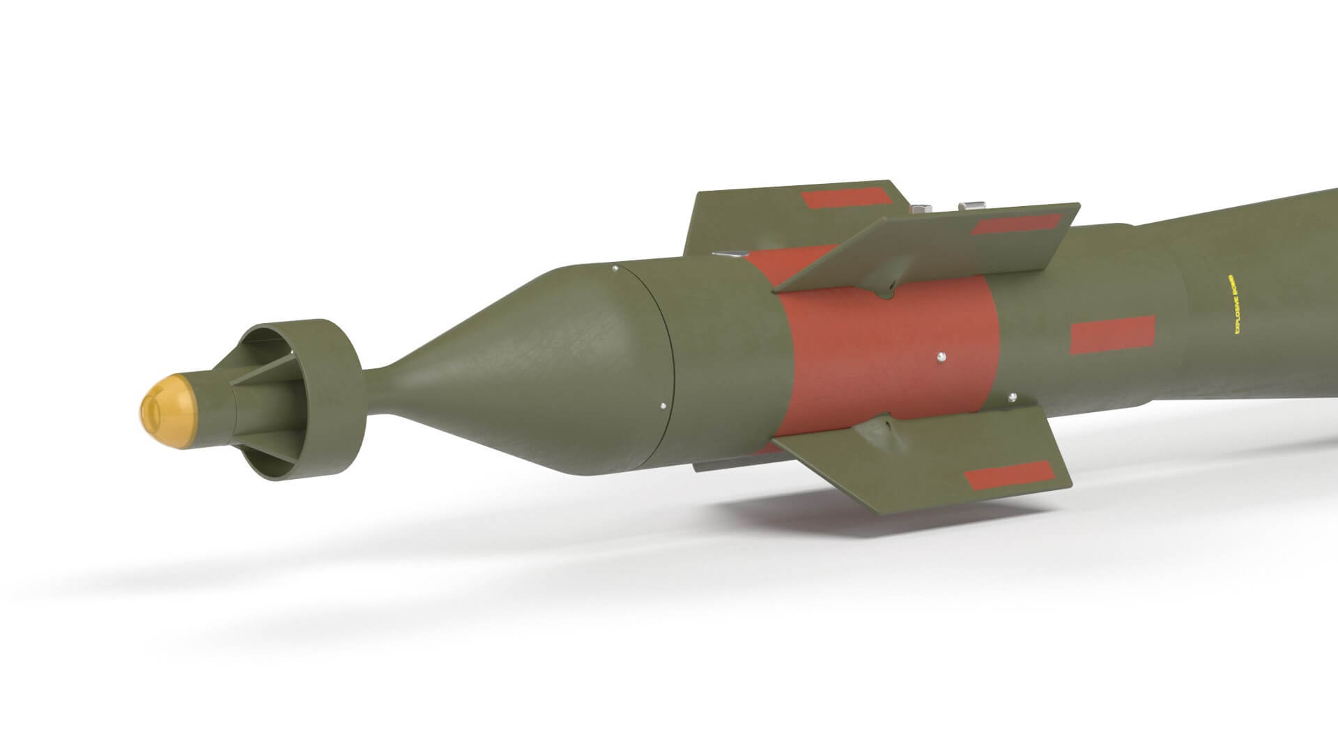 GBU-10 Paveway II Laser Guided Bomb Missile 3D Model by 3dxin