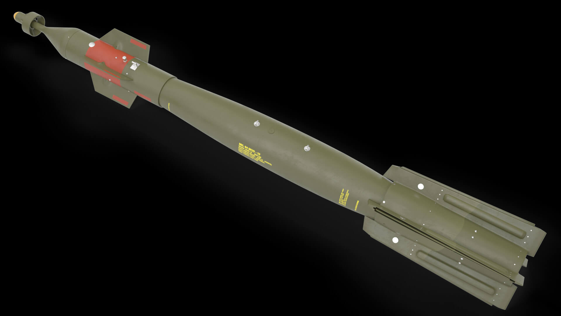 GBU-10 Paveway II Laser Guided Bomb Missile 3D Model by 3dxin