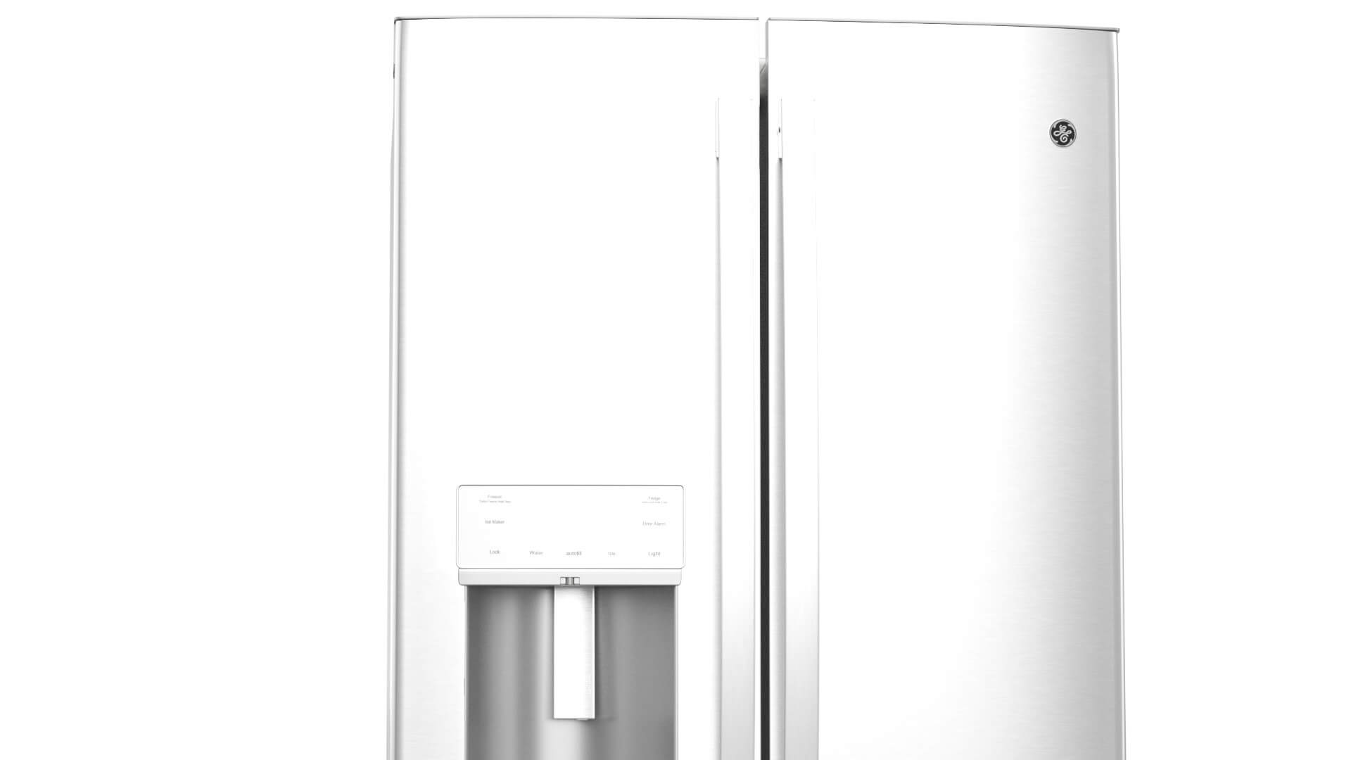 Ge Profile French-Door Refrigerator Pye22Kynfs 3D Model by 3dxin