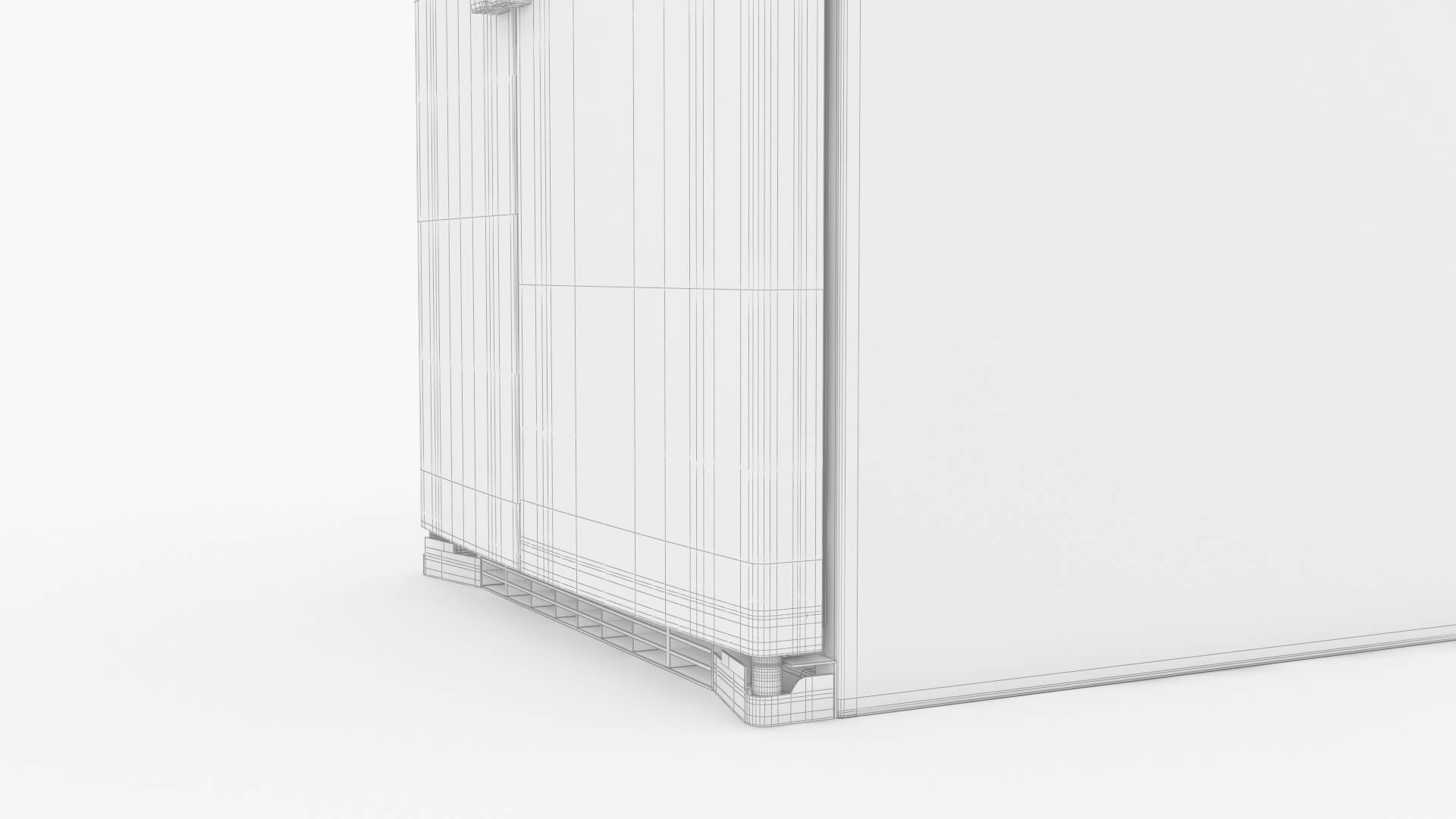 GE Side by Side Refrigerator GSS25IYNFS - 3D Model by 3dxin