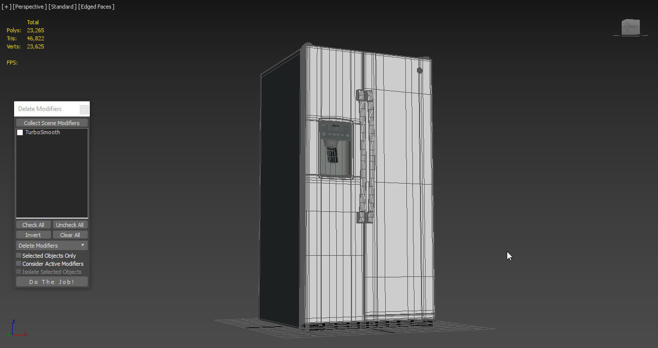 Ge Side by Side Refrigerator Gss25Gypfs - 3D Model by 3dxin