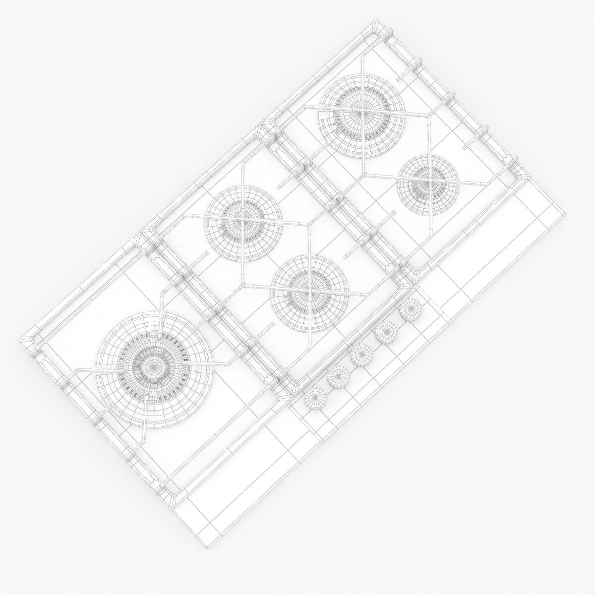 Glass Cooktop - 3D Model by 3dxin