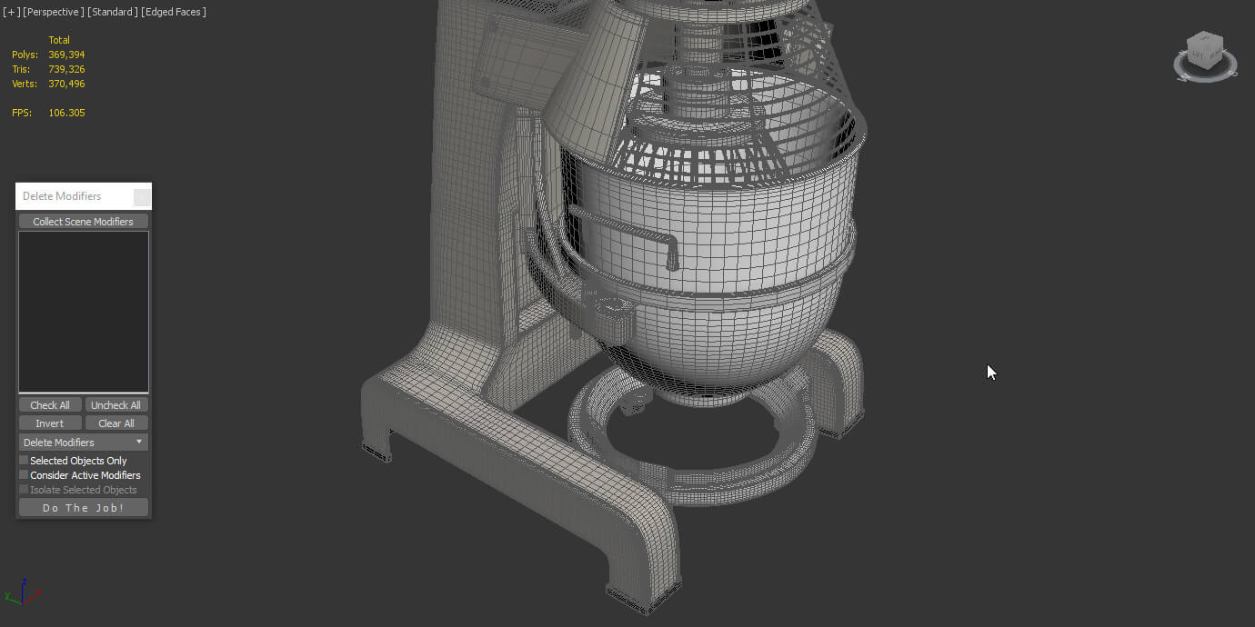Globe SP60 Planetary Floor Mixer - 3D Model by 3dxin
