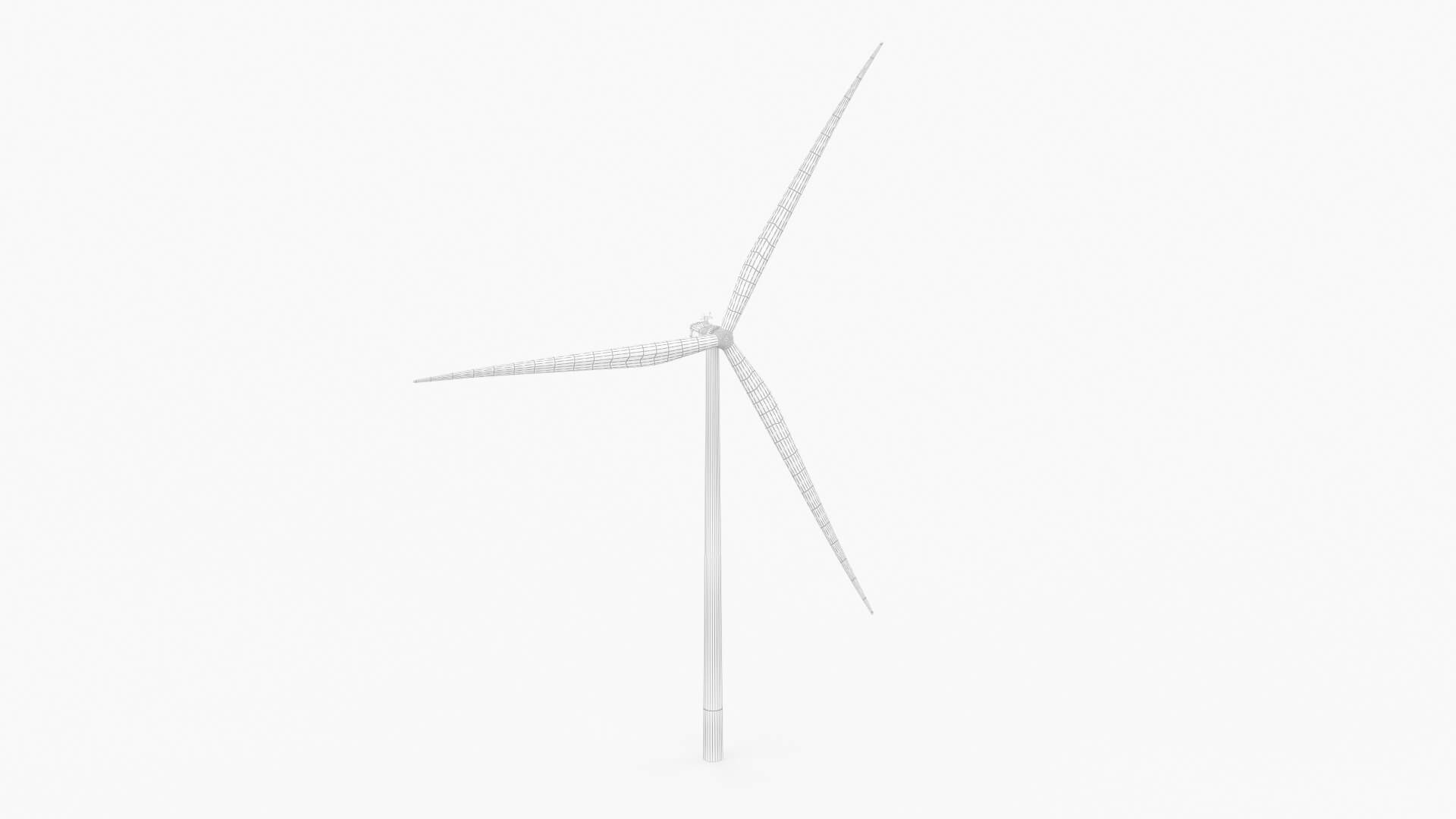 Goldwind Gw5S Turbine Mw-Pmdd Windmill 3D Model by 3dxin