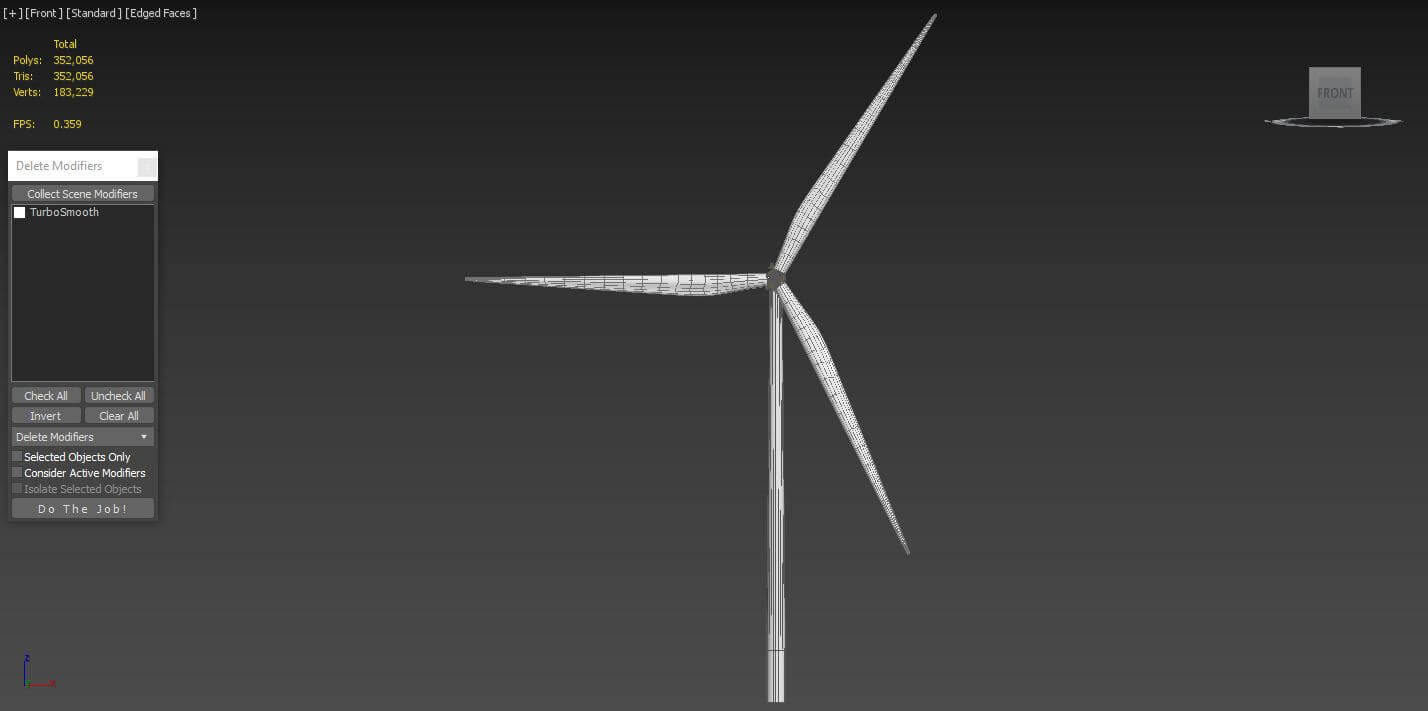 Goldwind Gw5S Turbine Mw-Pmdd Windmill 3D Model by 3dxin