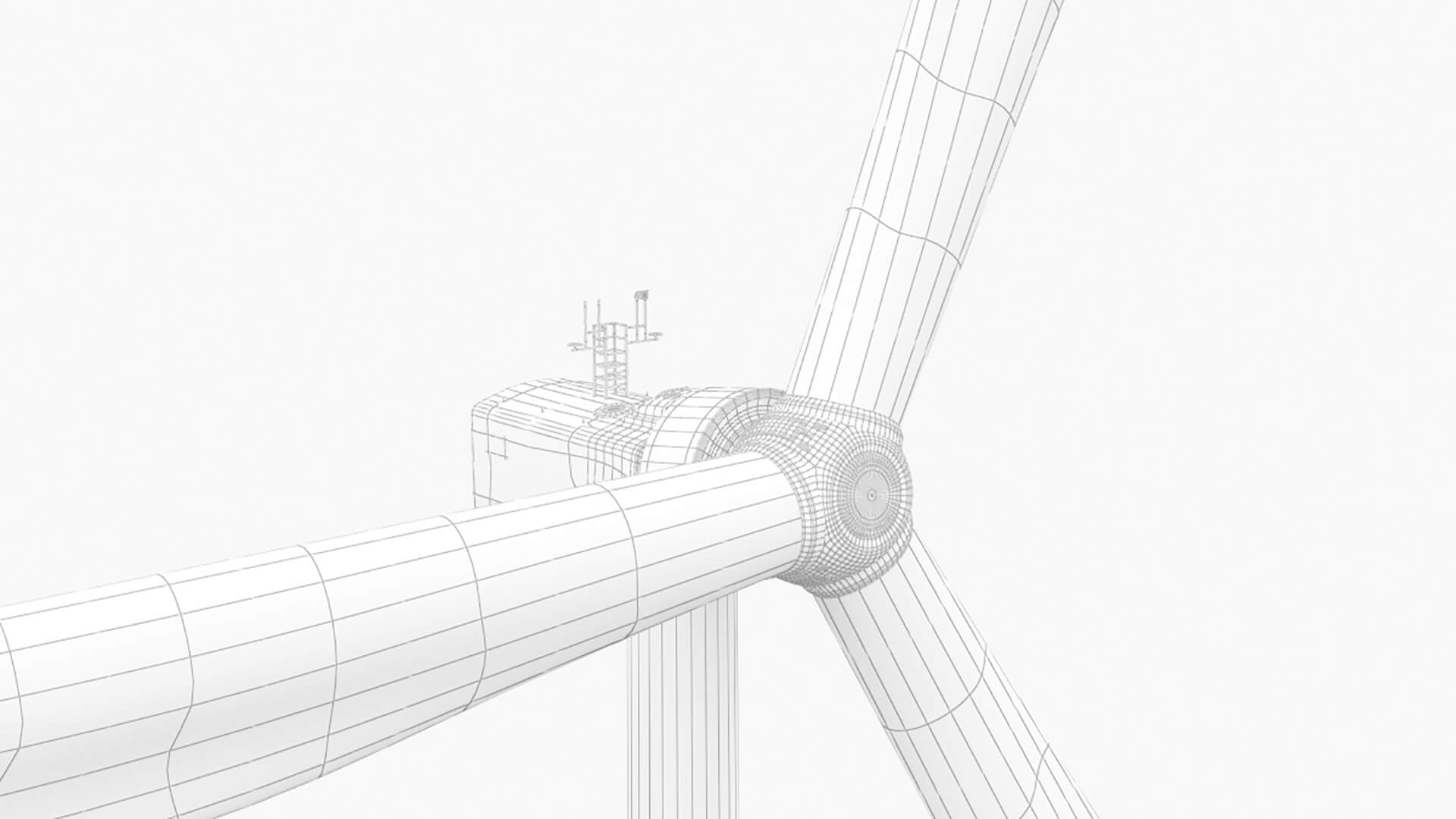 Goldwind Gw5S Turbine Mw-Pmdd 3D Model by 3dxin
