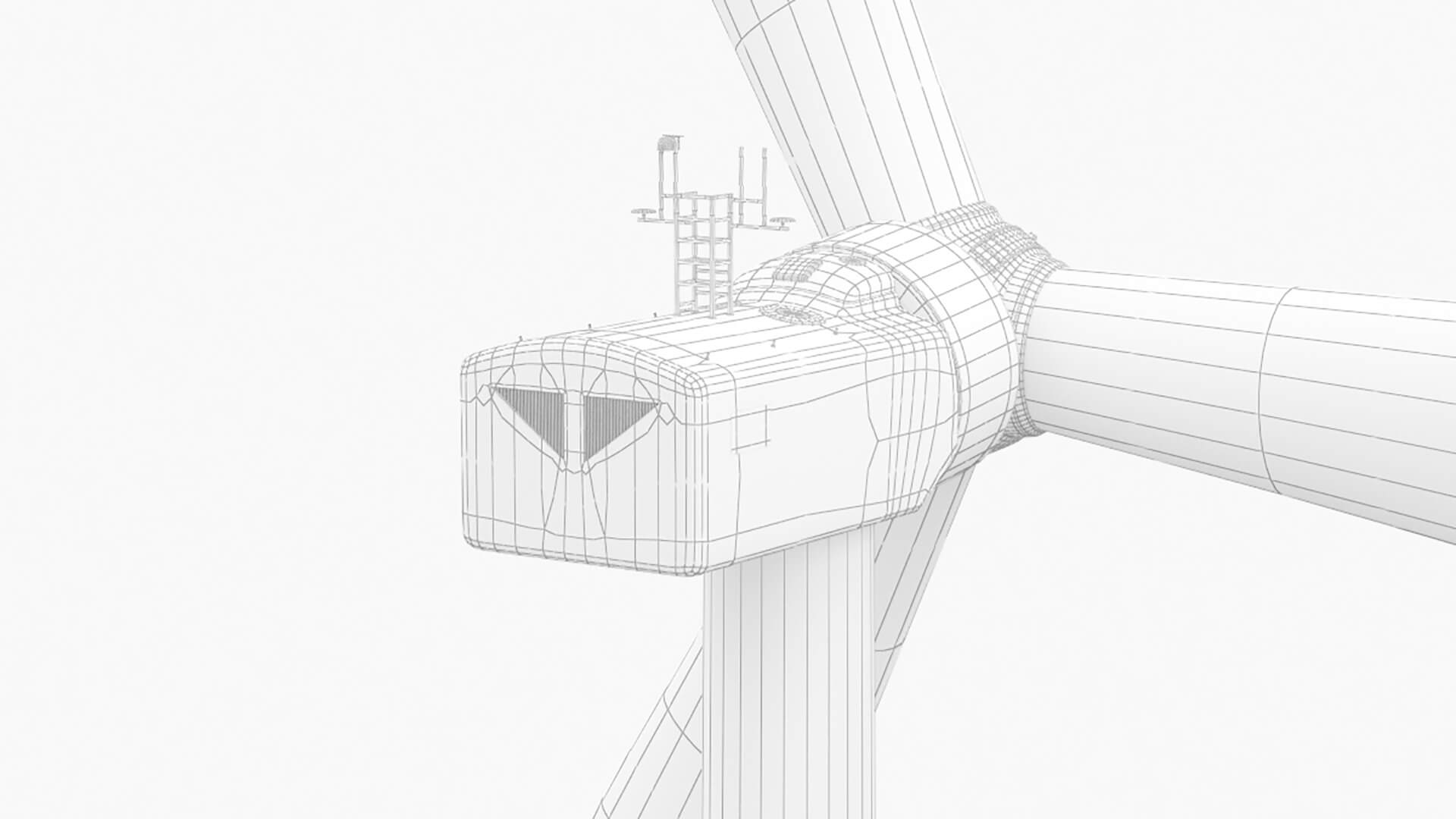 Goldwind Gw5S Turbine Mw-Pmdd Windmill 3D Model by 3dxin