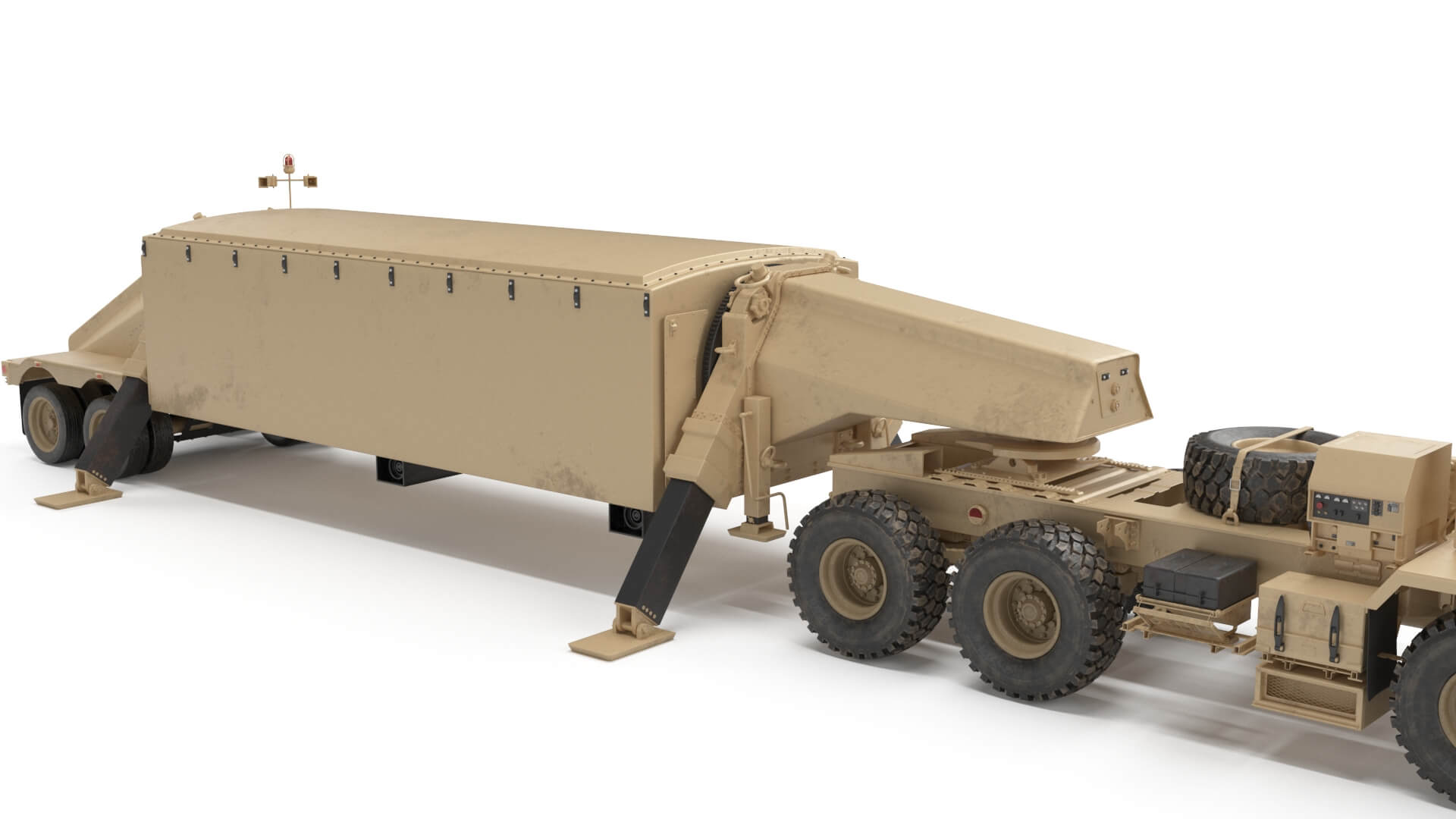 HEMTT M983 Tractor Truck With an TPY2 X-Band Radar Defense 3D Model by ...