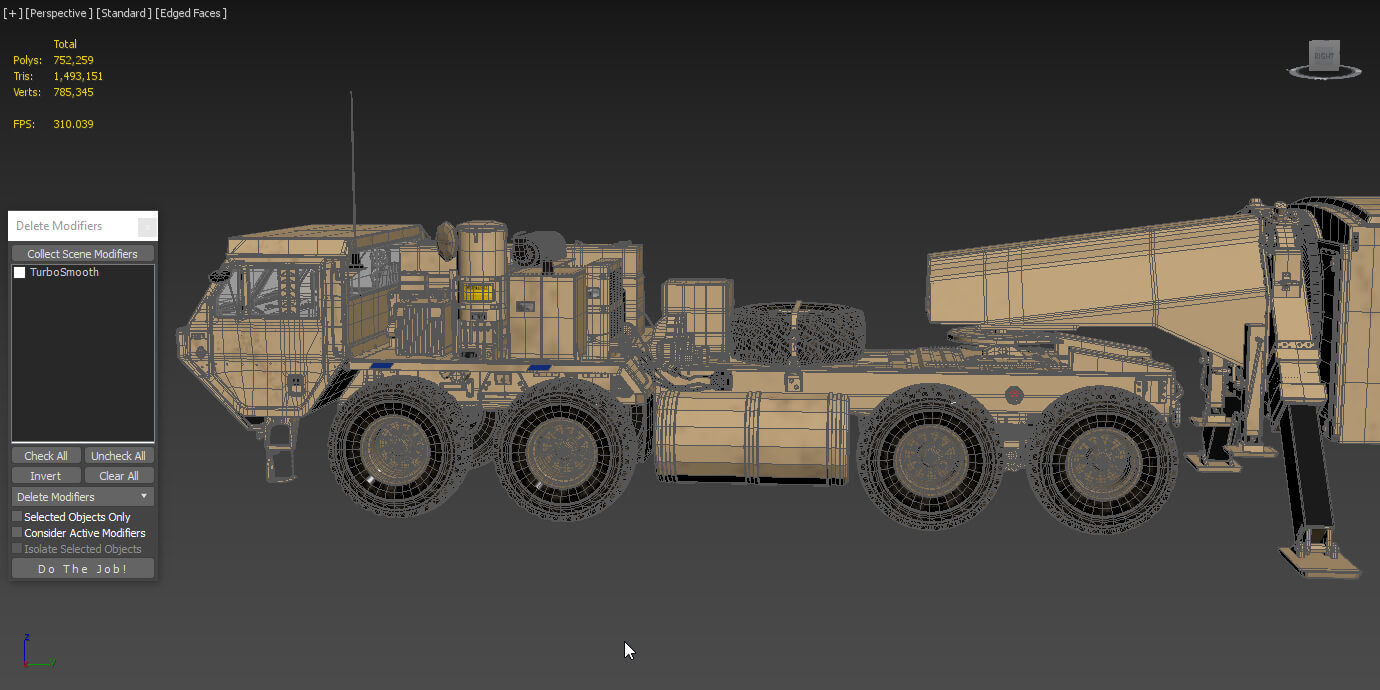 HEMTT M983 Tractor Truck With an TPY2 X-Band Radar Defense 3D Model by ...