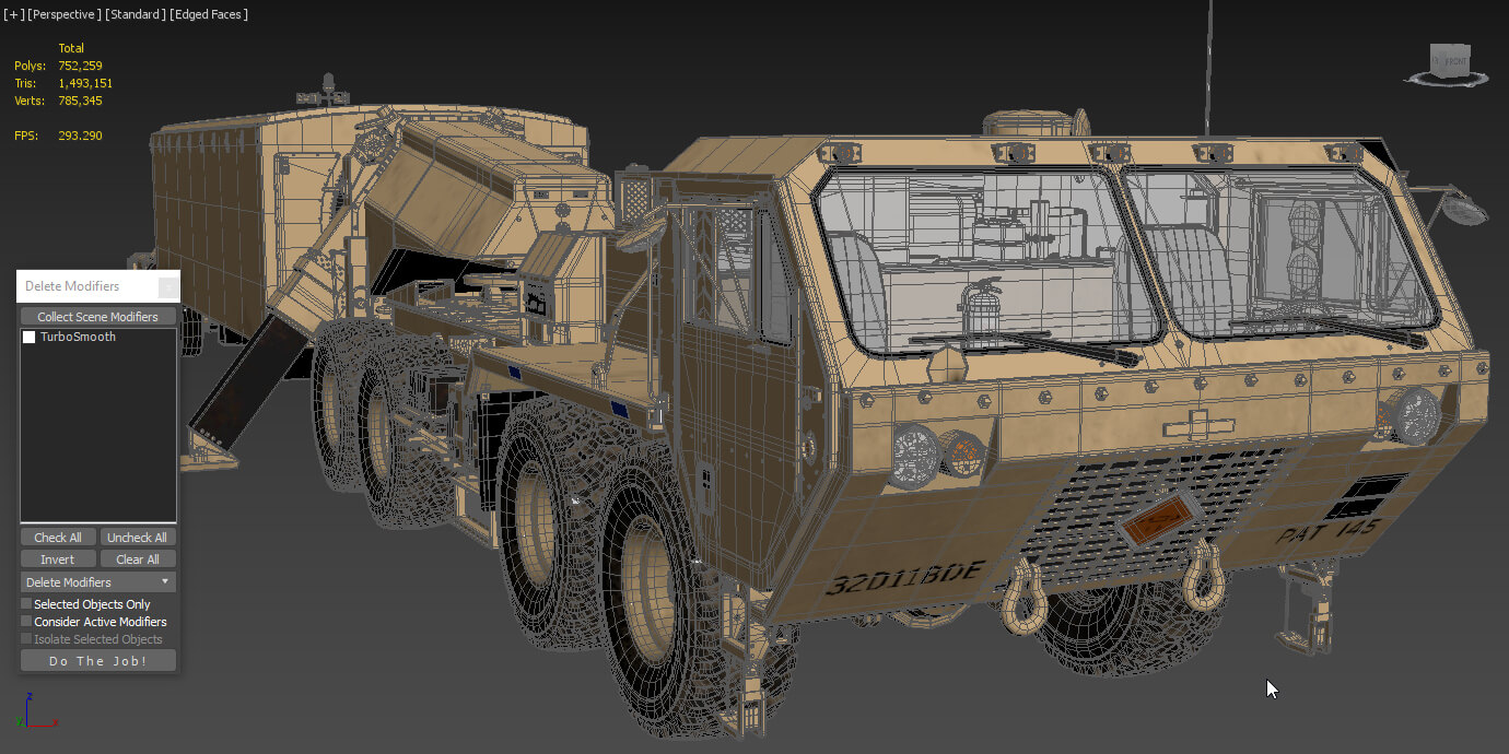 HEMTT M983 Tractor Truck With an TPY2 X-Band Radar Defense 3D Model by ...