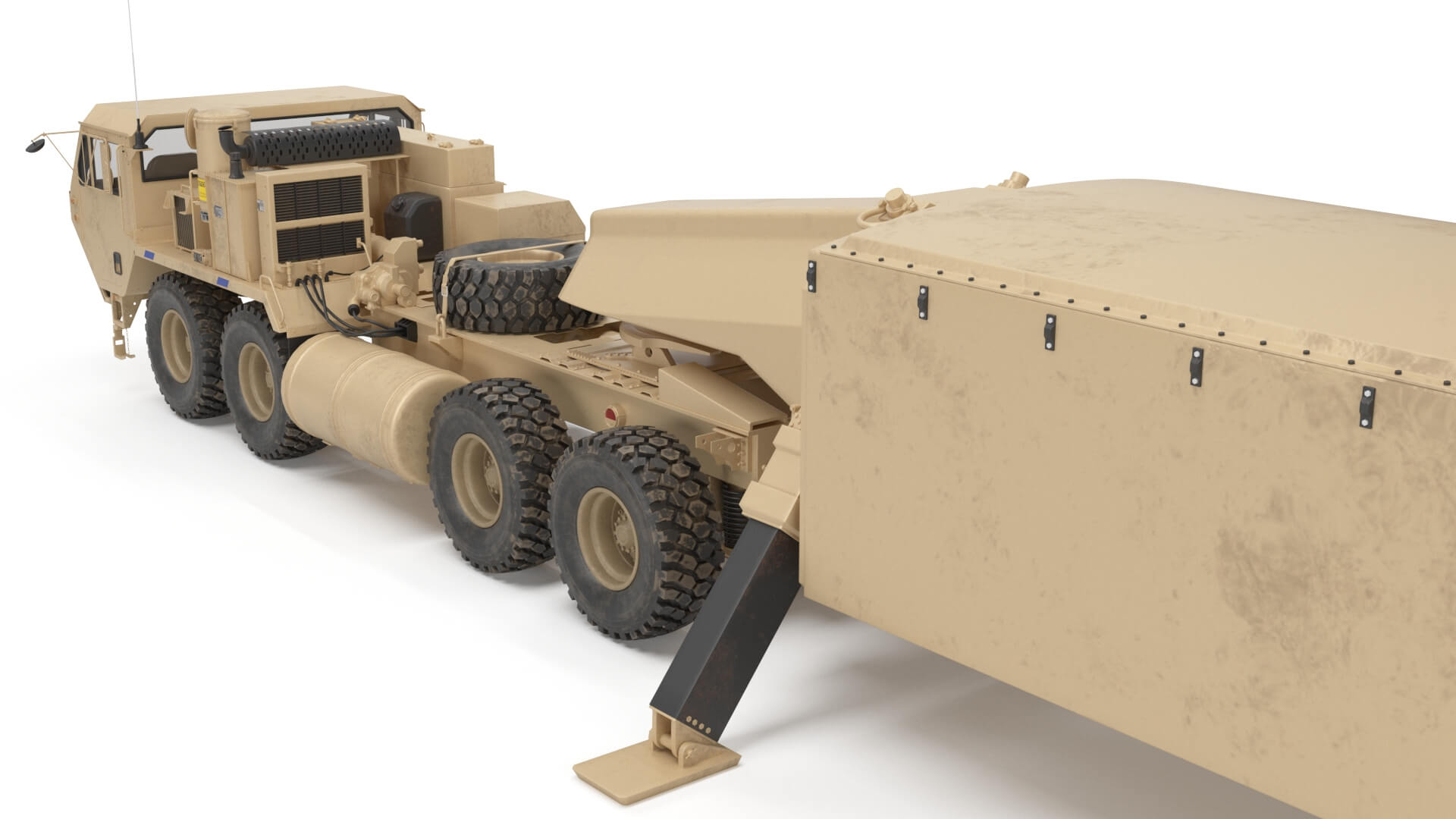 HEMTT M983 Tractor Truck With an TPY2 X-Band Radar Defense 3D Model by ...