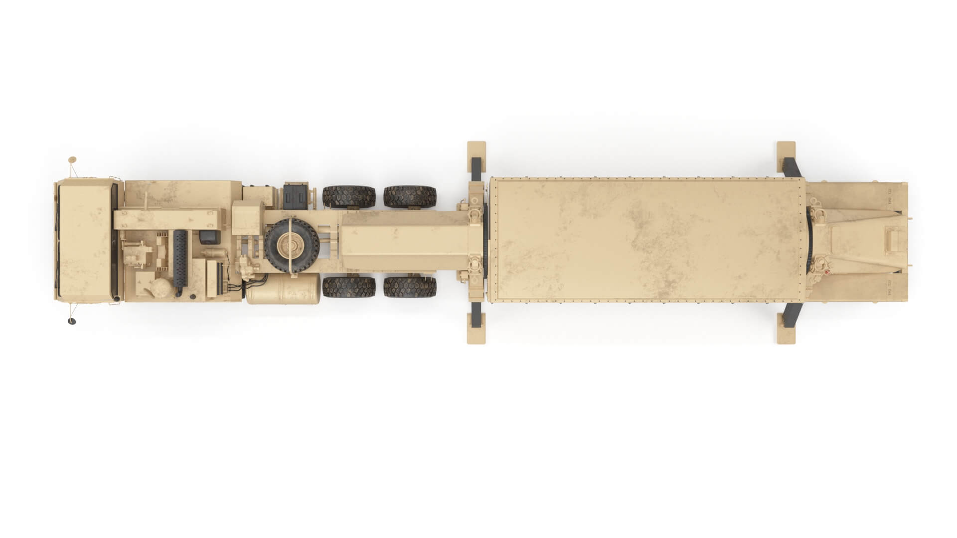HEMTT M983 Tractor Truck With an TPY2 X-Band Radar Defense 3D Model by ...